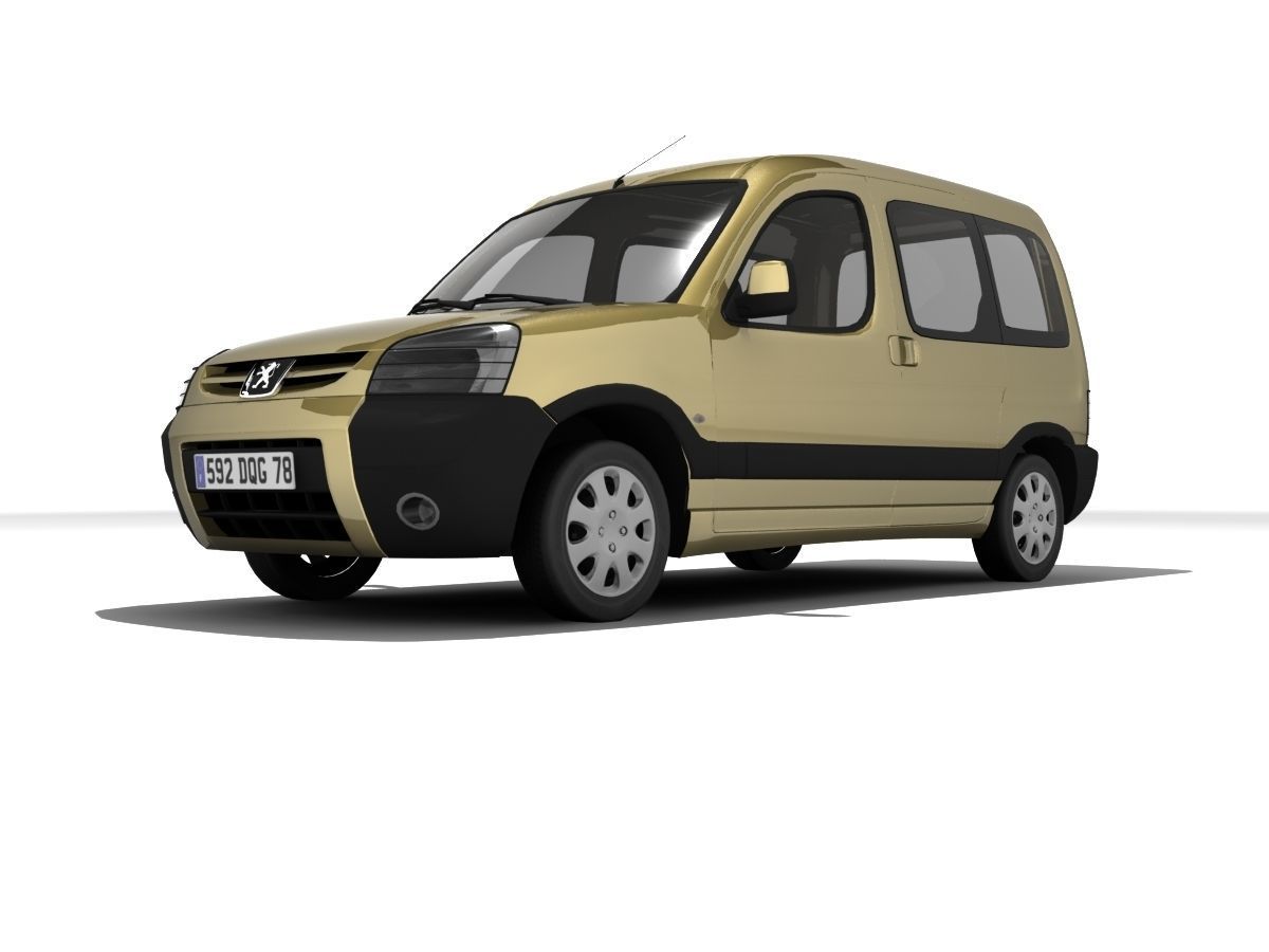 3D model Peugeot Partner 2002 Grand Raid VR / AR / low-poly | CGTrader