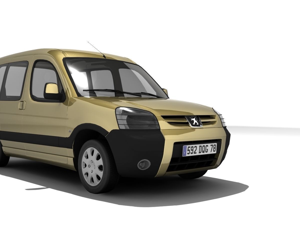3D model Peugeot Partner 2002 Grand Raid VR / AR / low-poly | CGTrader