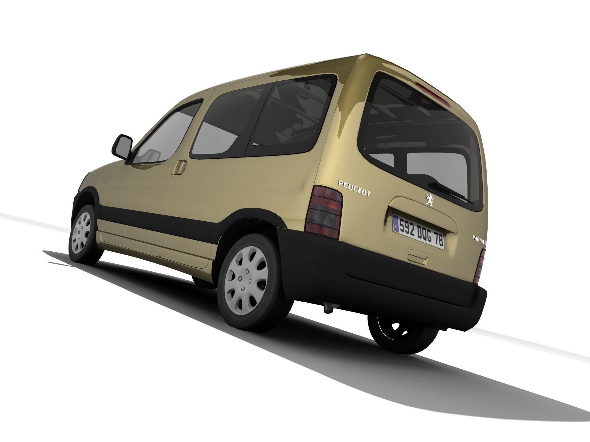 3D model Peugeot Partner 2002 Grand Raid VR / AR / low-poly | CGTrader