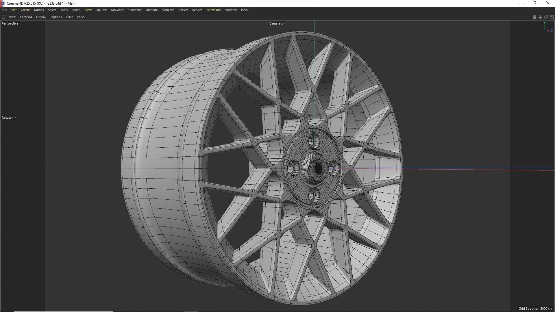 PDW Velocity Car Rim 3D model 3D printable | CGTrader