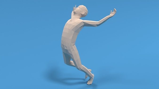 3D model Low Poly Falling Kid VR / AR / low-poly | CGTrader