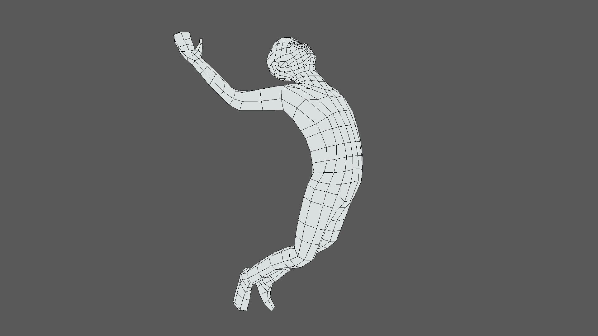 3D model Low Poly Falling Kid VR / AR / low-poly | CGTrader