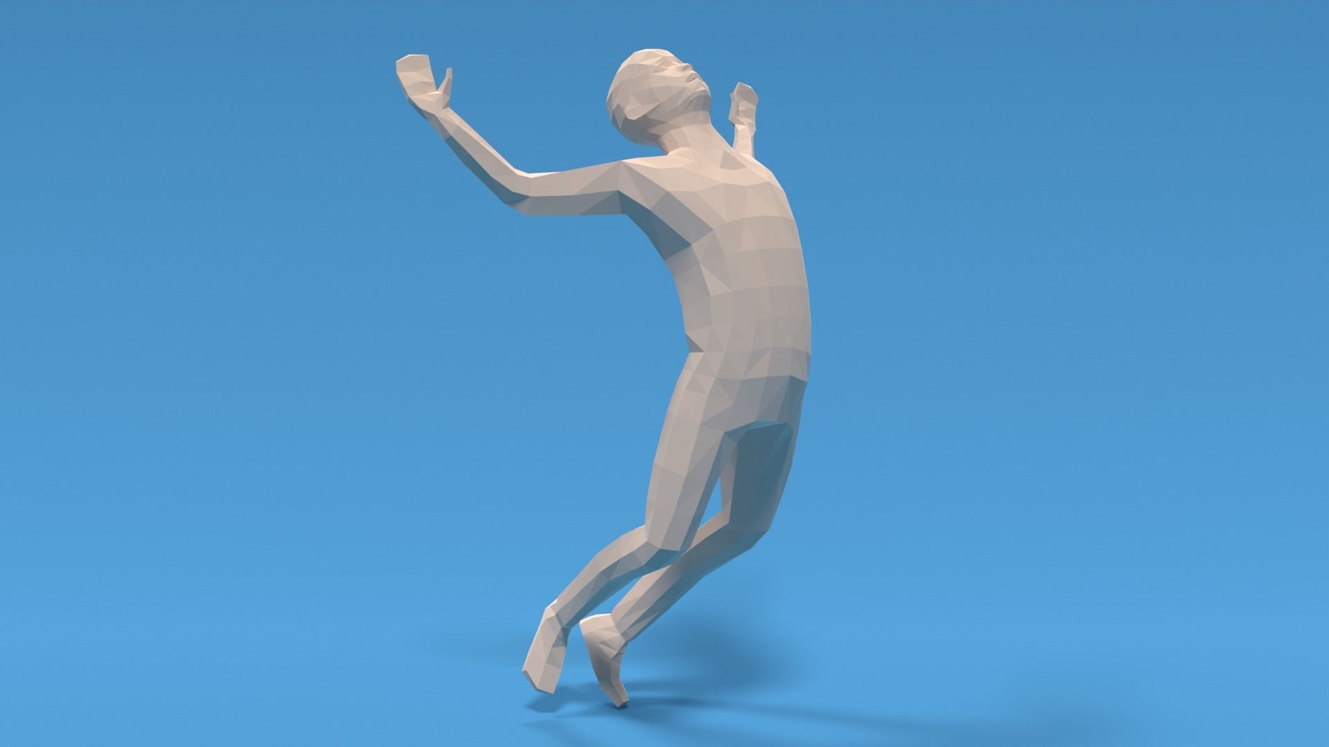 3D model Low Poly Falling Kid VR / AR / low-poly | CGTrader