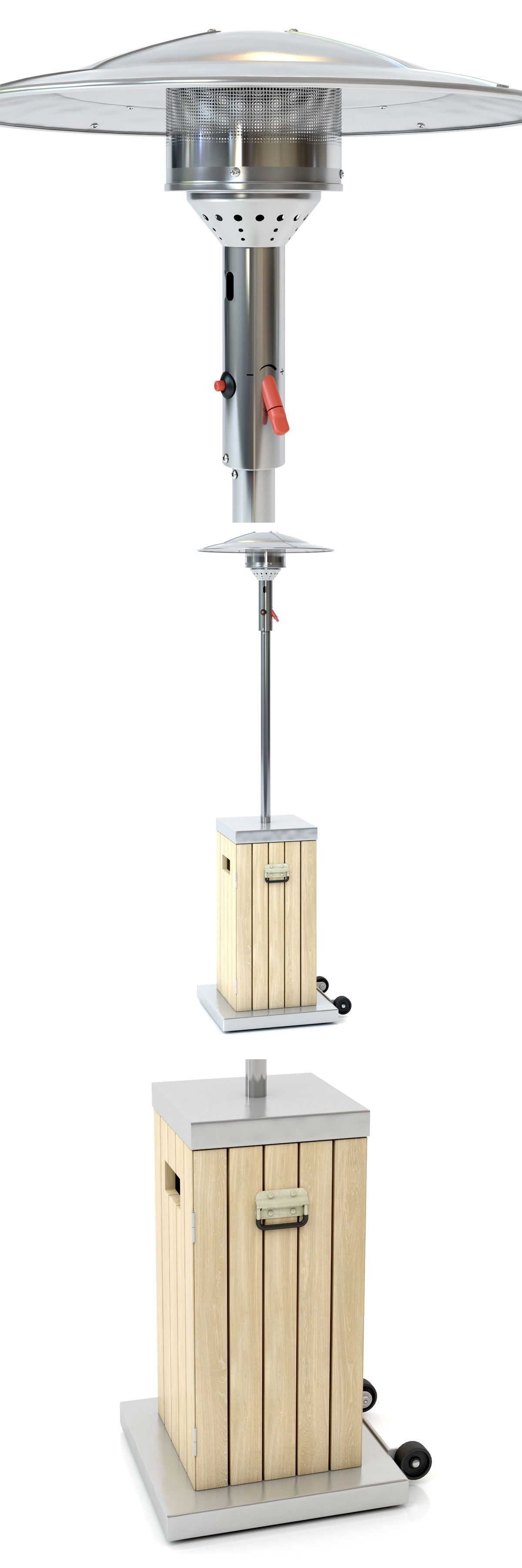 Street infrared gas heater 3D model | CGTrader