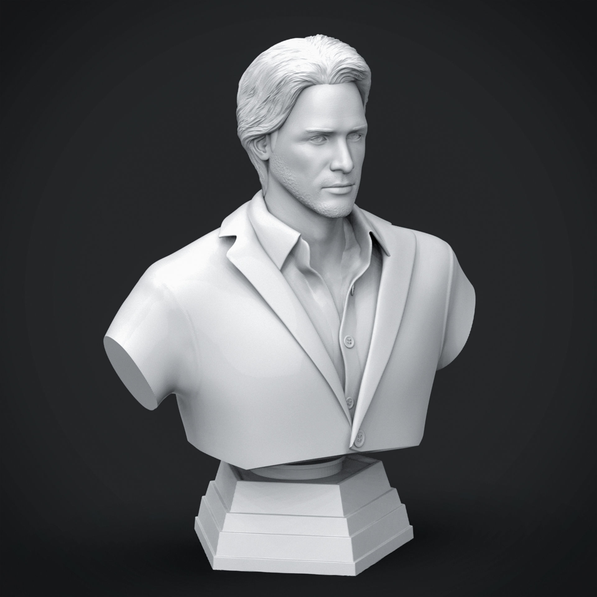 Keanu Reeves 3D Printable 3D model 3D printable | CGTrader