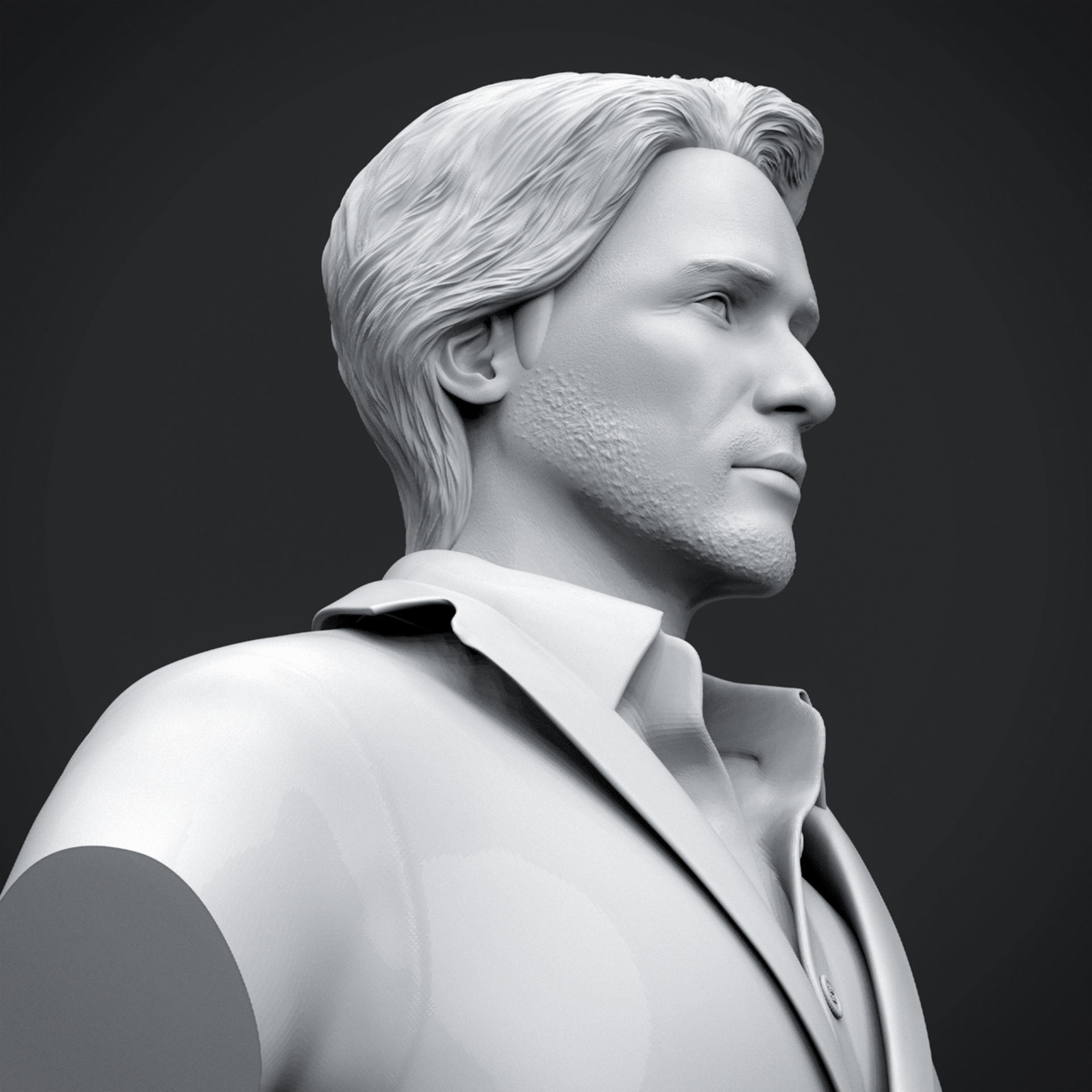 Keanu Reeves 3D Printable 3D model 3D printable | CGTrader