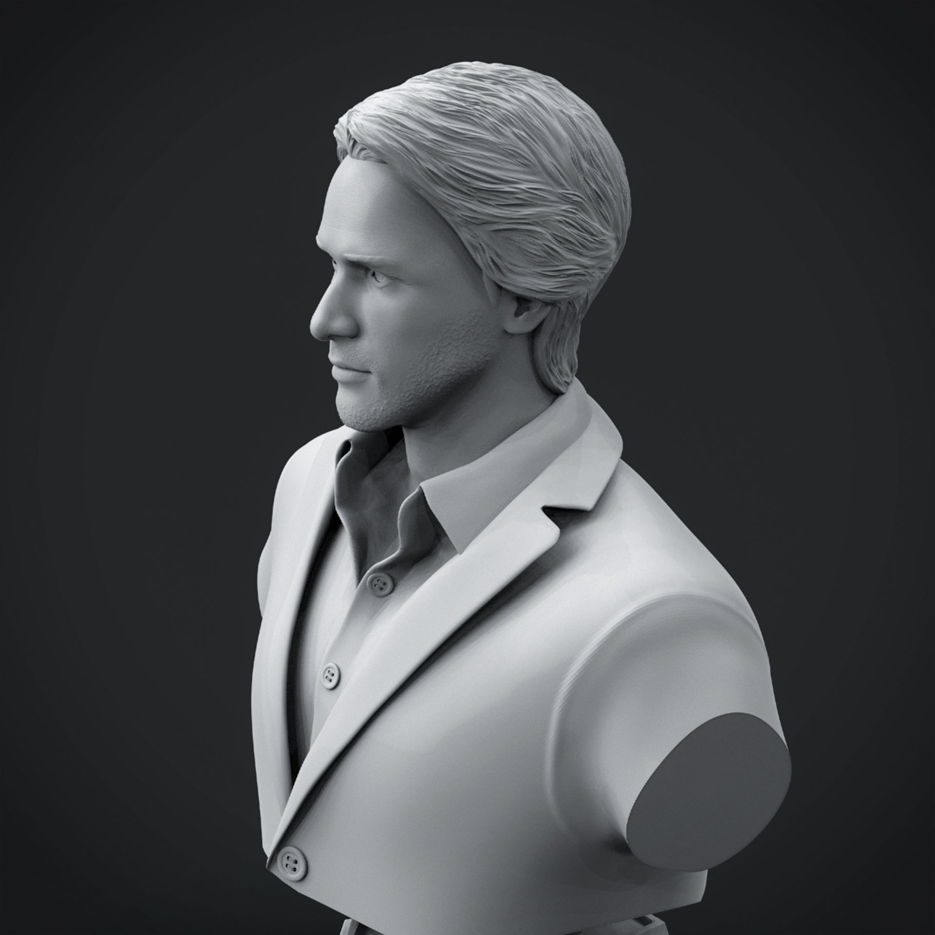 Keanu Reeves 3D Printable 3D model 3D printable | CGTrader