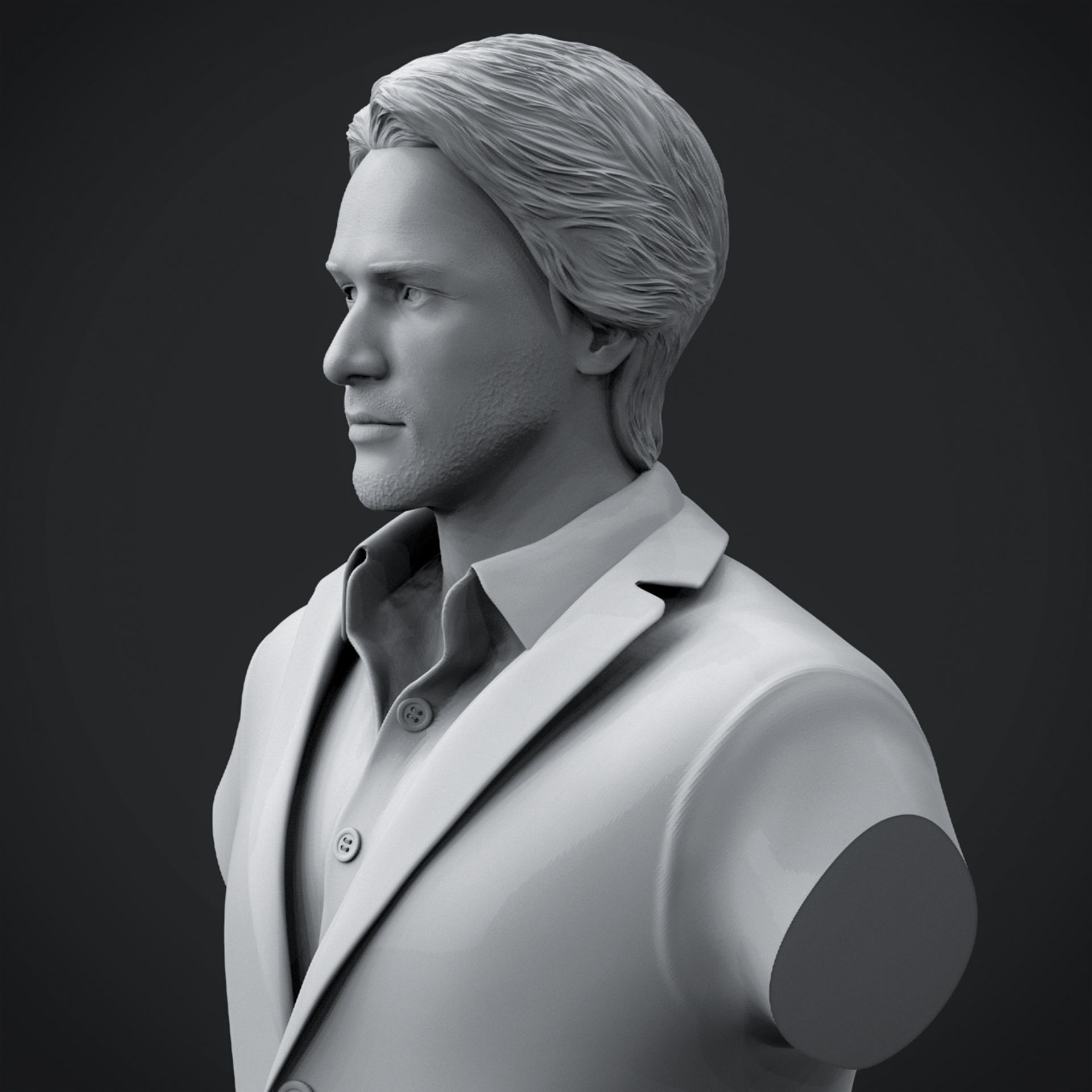 Keanu Reeves 3D Printable 3D model 3D printable | CGTrader