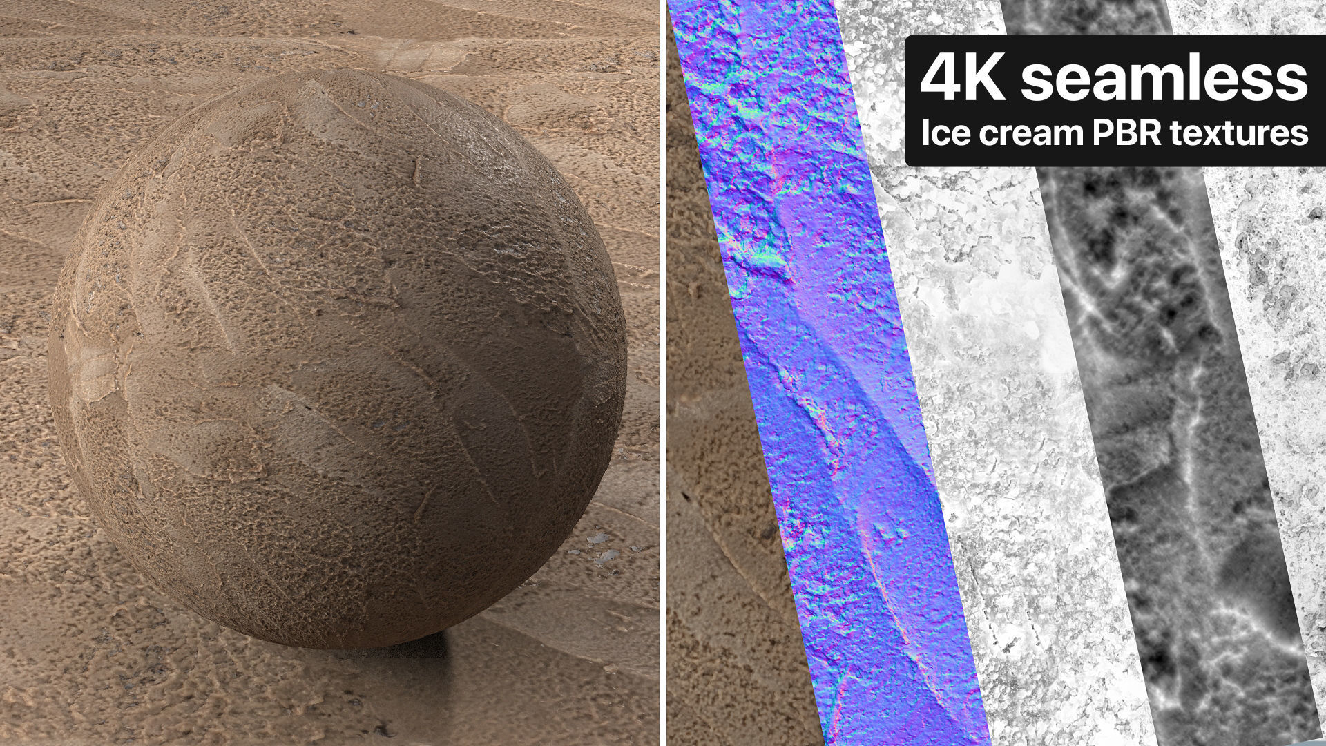 Chocolate ice cream Photogrammetry based Texture 3D model | CGTrader