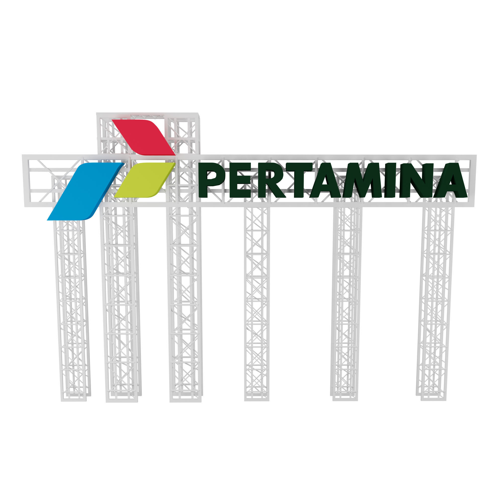 3D model Pertamina Logo VR / AR / low-poly | CGTrader