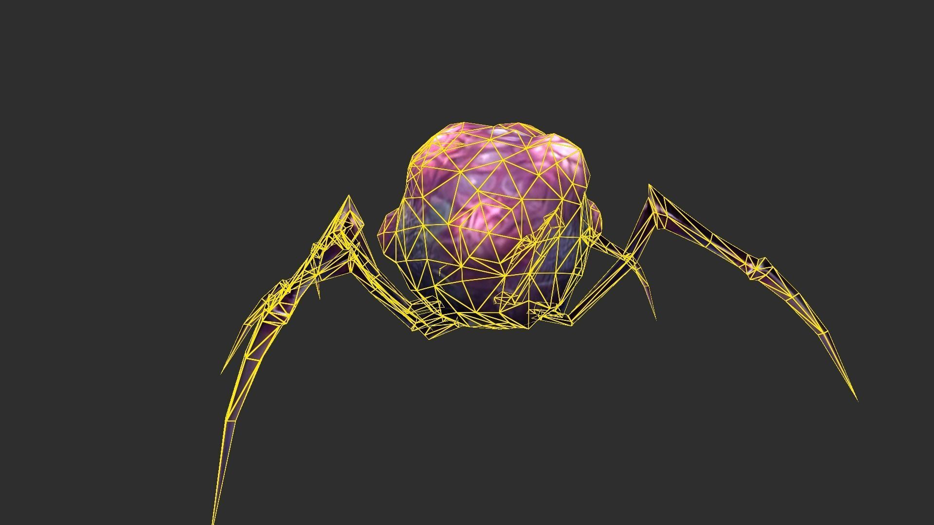 3D model Explosive Spider VR / AR / low-poly | CGTrader