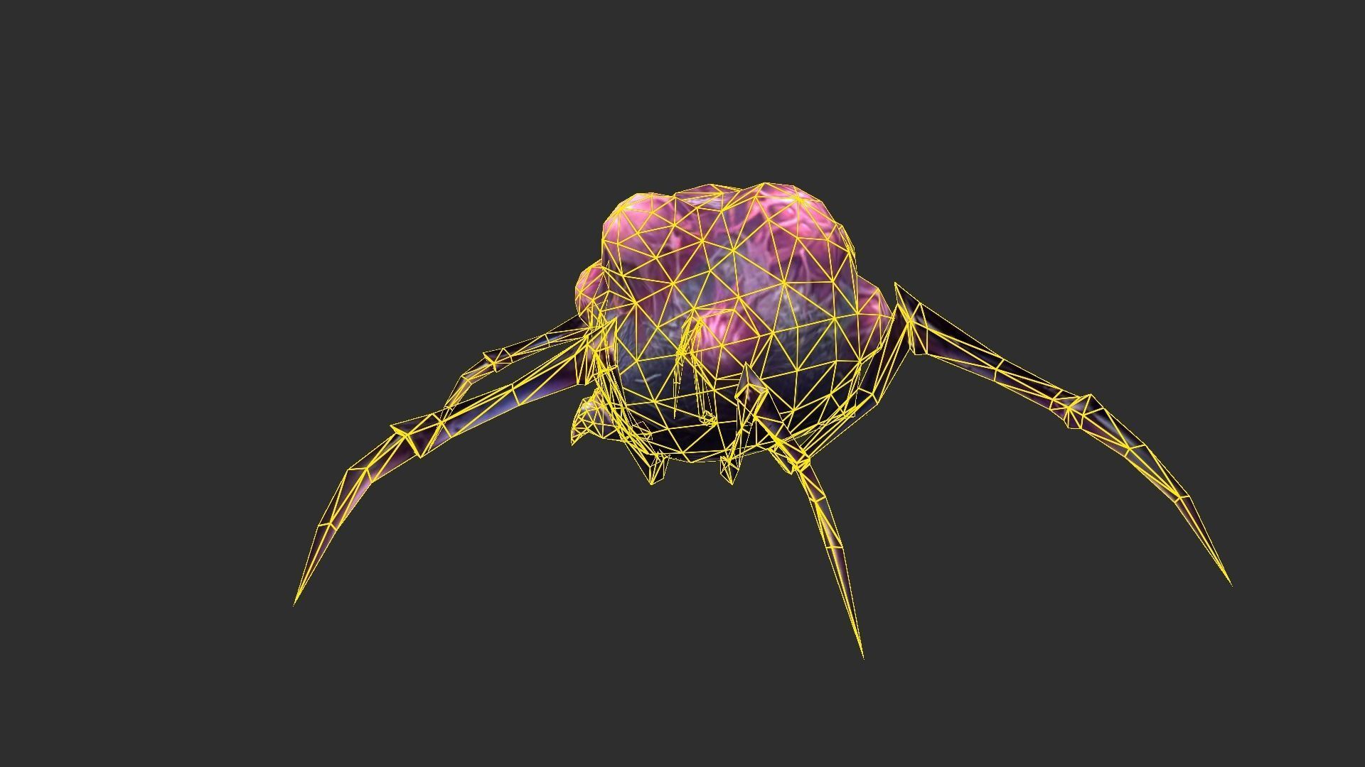 3D model Explosive Spider VR / AR / low-poly | CGTrader