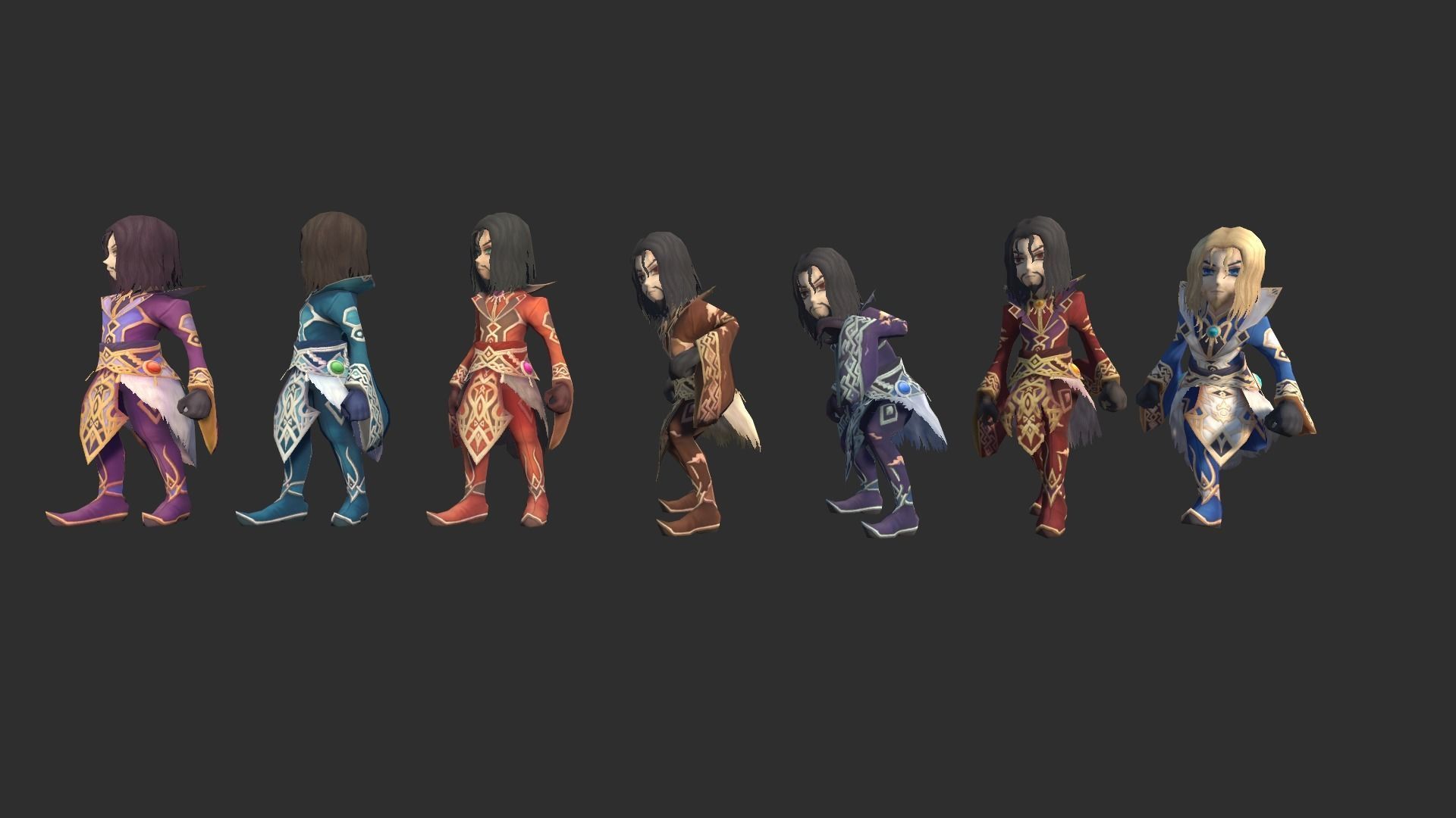 3D model Male Wizards VR / AR / low-poly | CGTrader