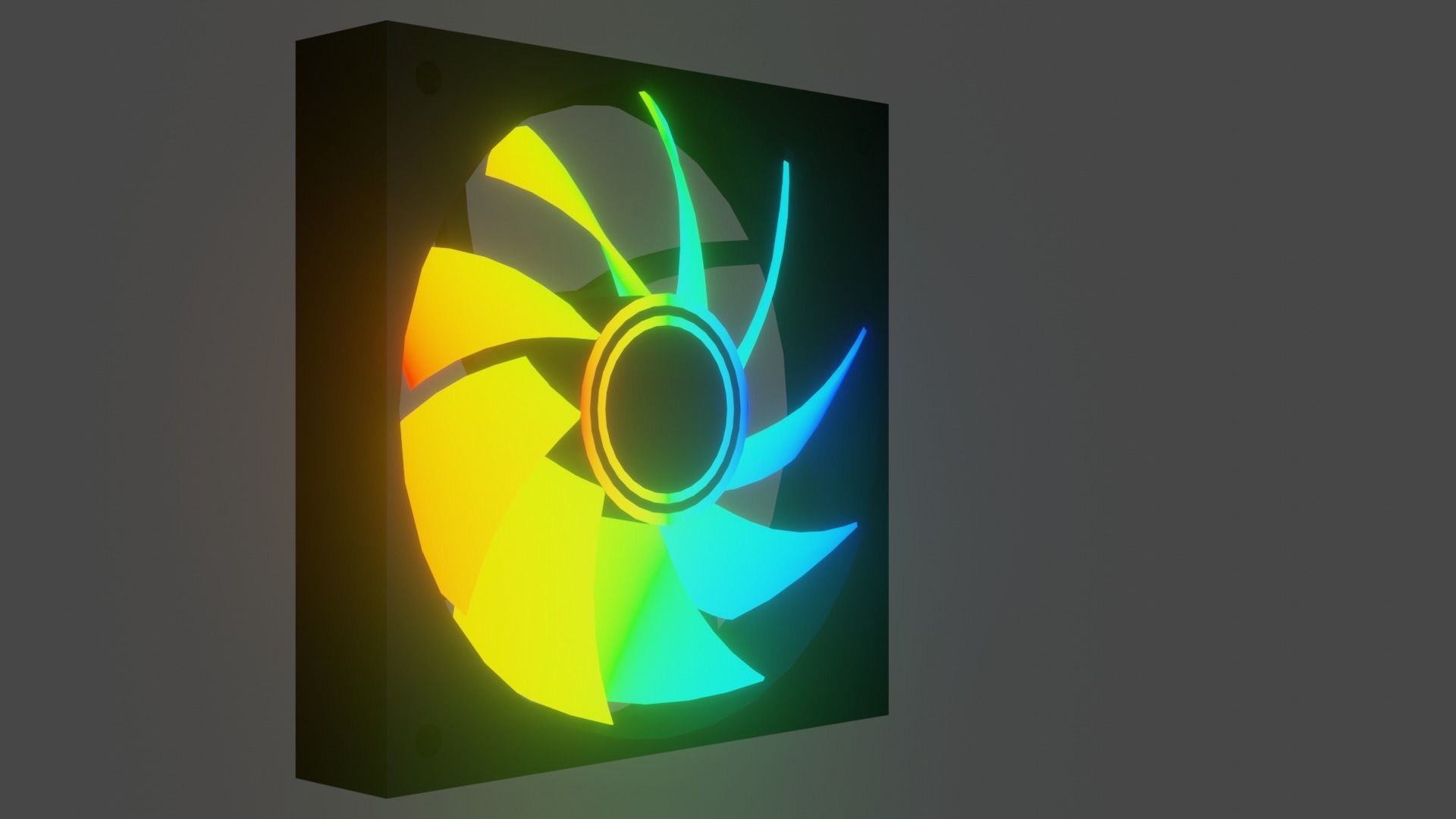 pc case fan free 3D model | CGTrader