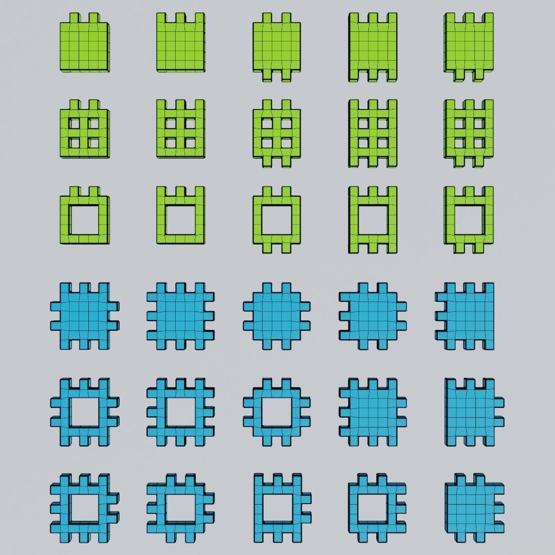 Soft Blocks House Building Puzzle Set 3D model | CGTrader