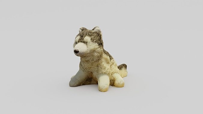 3D model Stuffed Animal Wolf 3D Scan VR / AR / low-poly | CGTrader