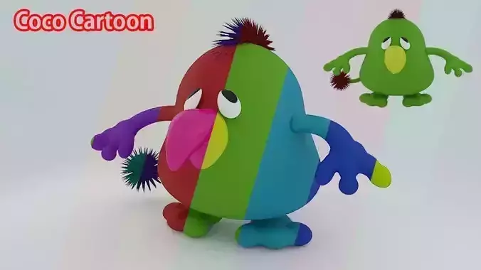 3D model Coco Cartoon VR / AR / low-poly | CGTrader
