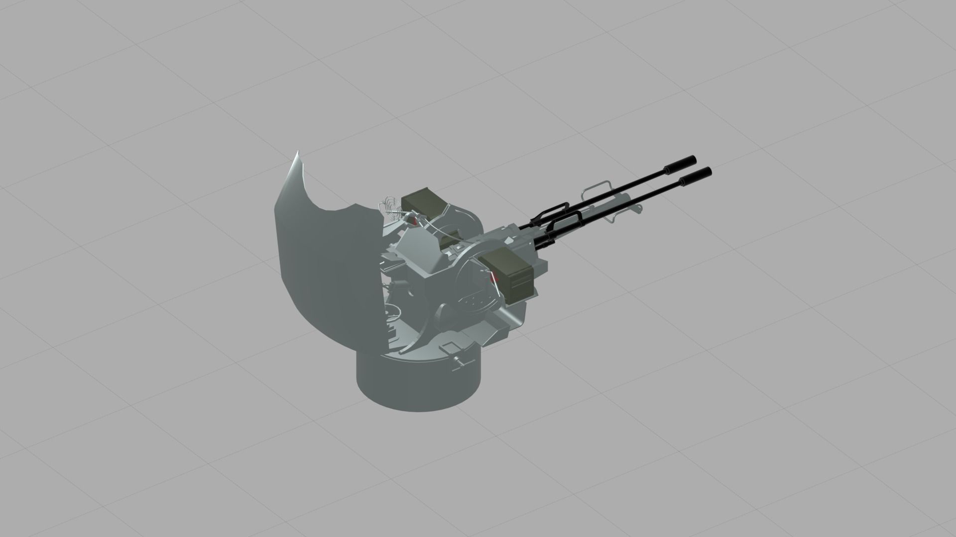 Russian ZSU-23 Weapon 23 mm Gun 3D model | CGTrader
