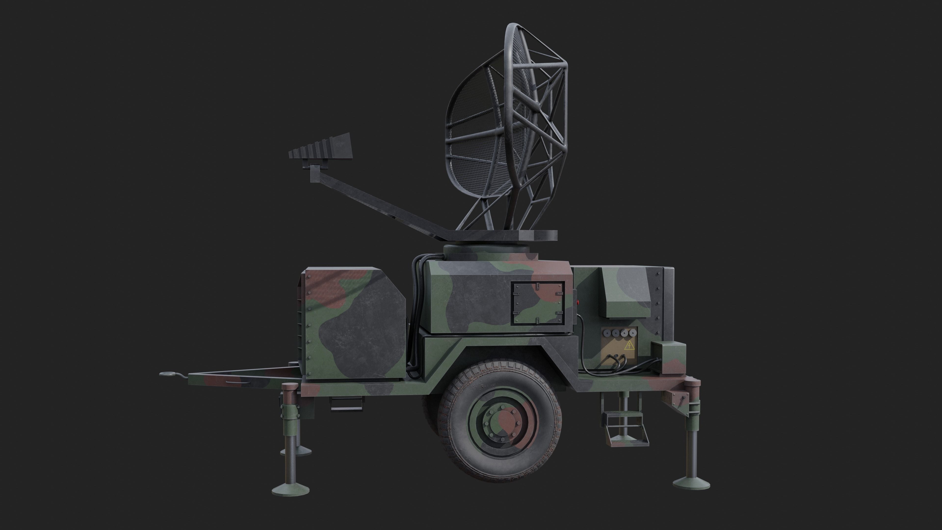 3D model Military Air Radar VR / AR / low-poly | CGTrader