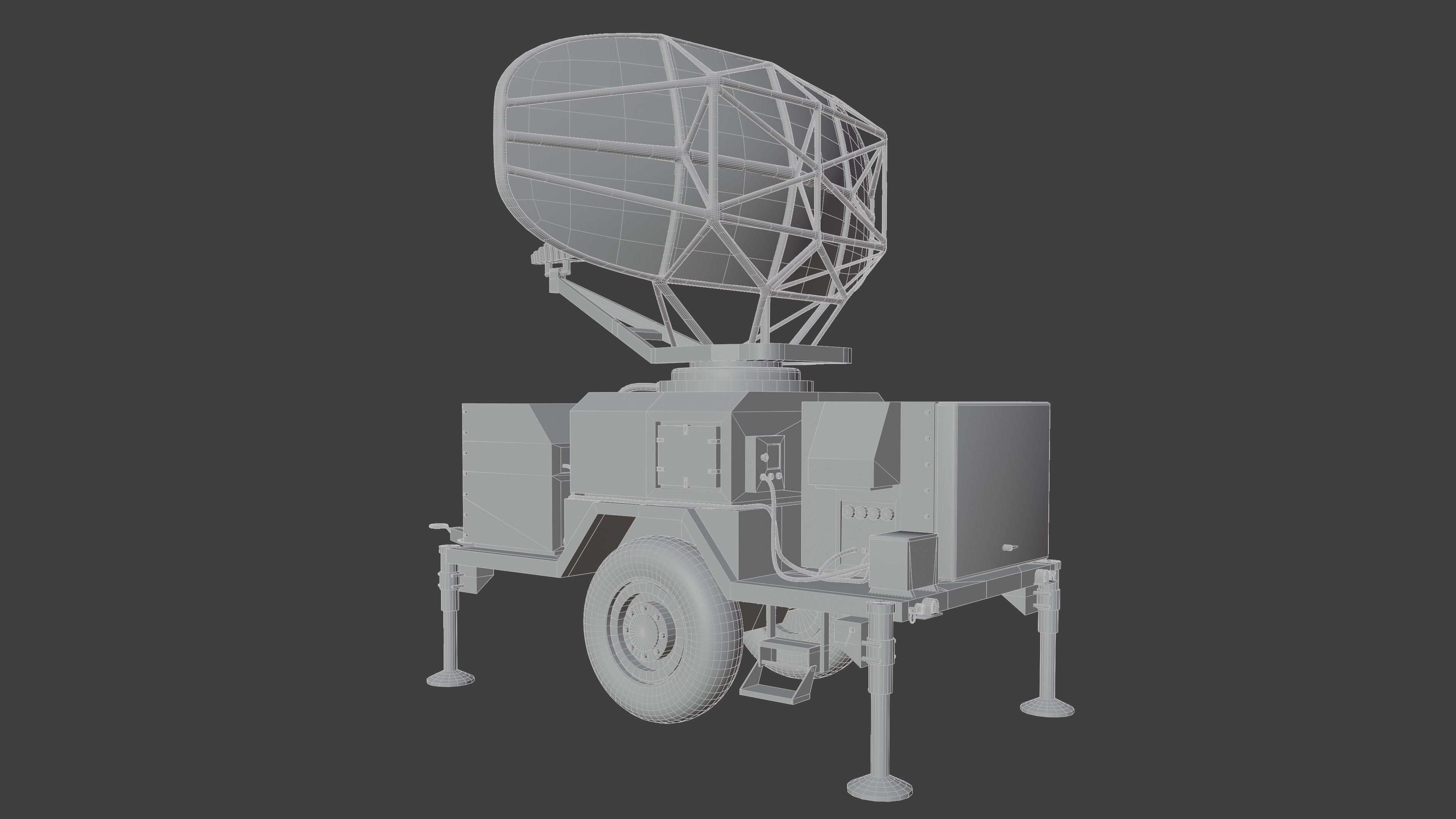 3D model Military Air Radar VR / AR / low-poly | CGTrader