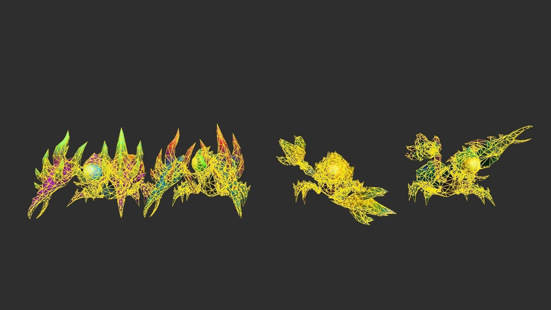 3D model Alien Spiders VR / AR / low-poly | CGTrader