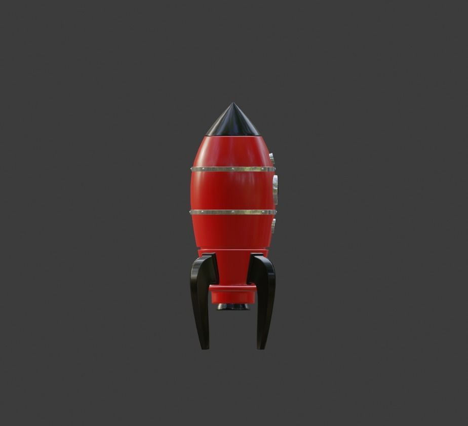 3D model Rocket ship VR / AR / low-poly | CGTrader