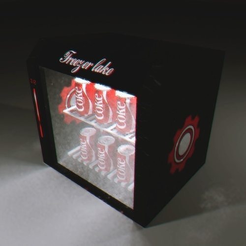 3D model Compact Freezer - Low Poly VR / AR / low-poly | CGTrader