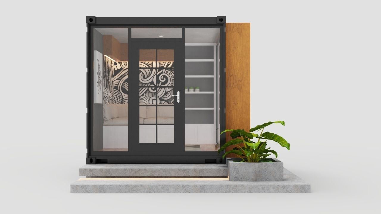 The Lounge Container 10ft 3D model | CGTrader