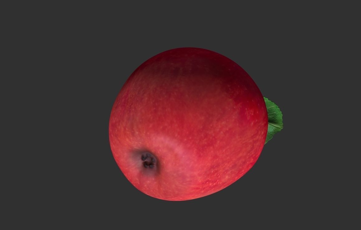 appel apple with leaf free 3D model | CGTrader