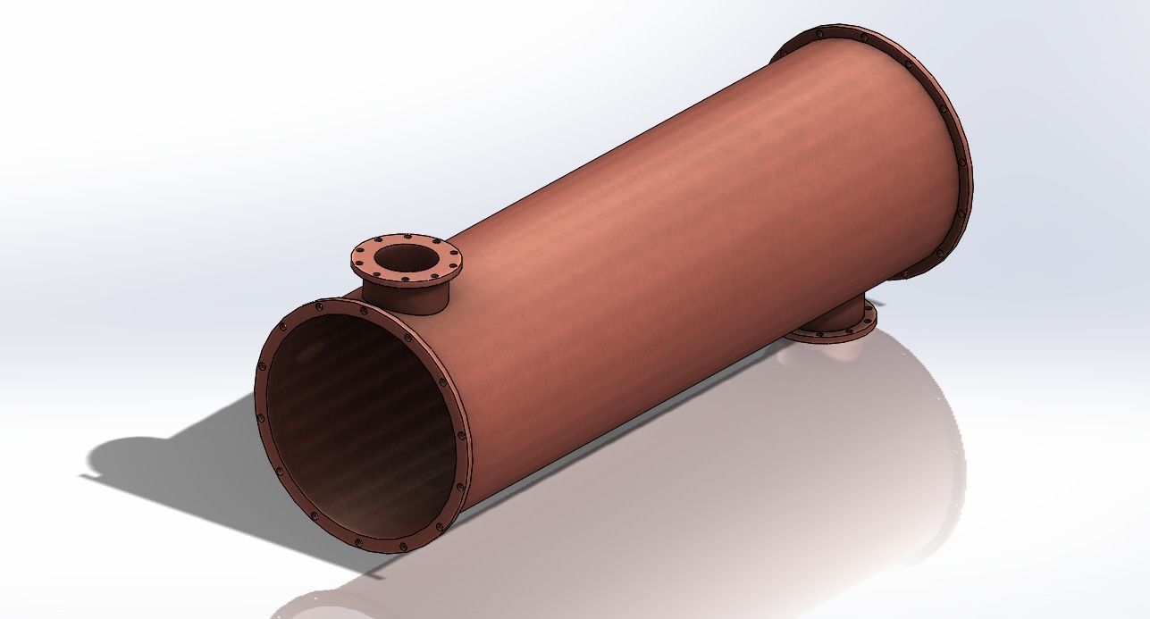 Heat exchanger type shell and tube 3D model 3D printable | CGTrader