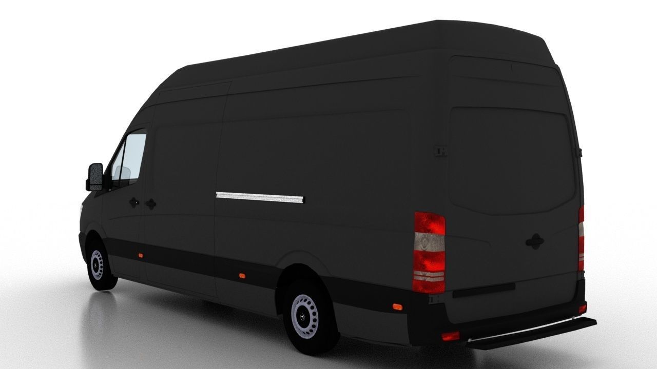 Mercedes Benz Sprinter L3H3 2009 Cargo UK 3D model | CGTrader