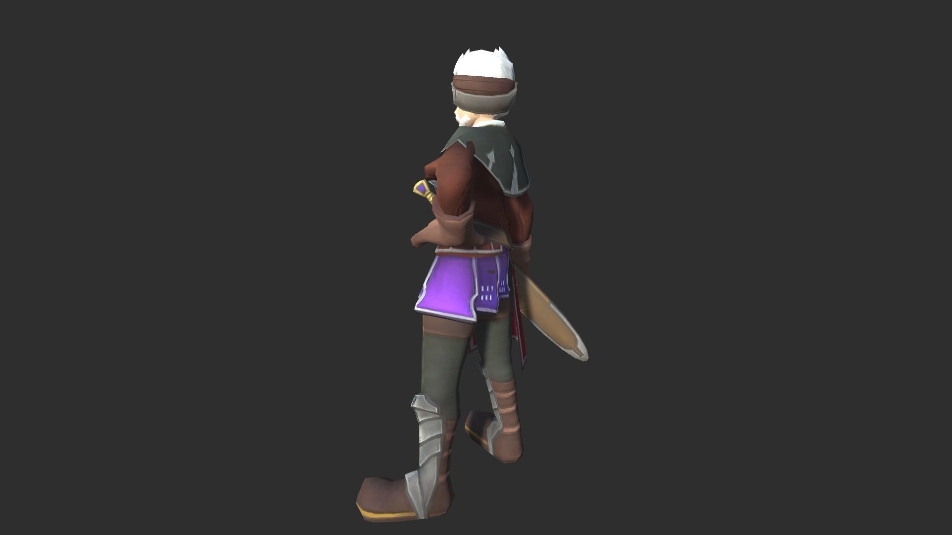 3D model Anime Old Adventurer VR / AR / low-poly | CGTrader