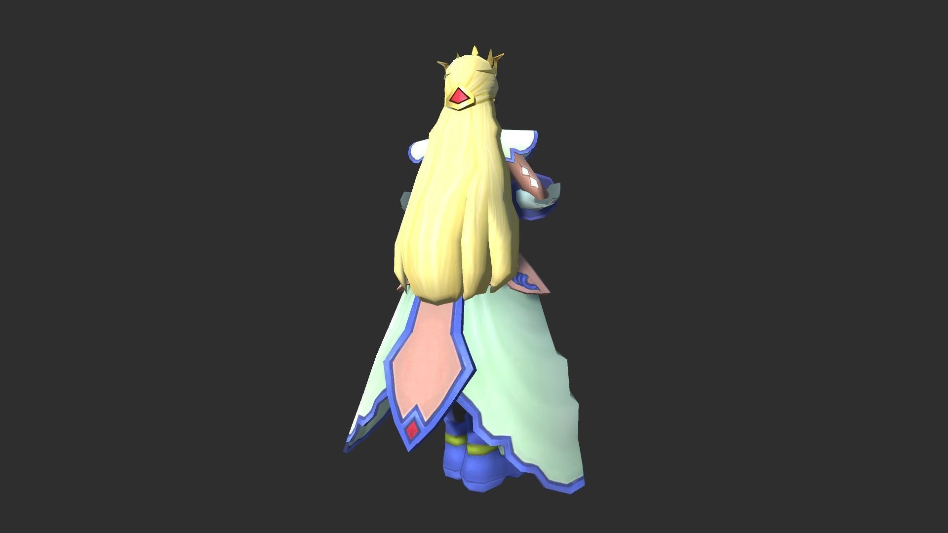 3D model Anime Princess VR / AR / low-poly | CGTrader