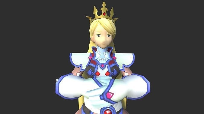 3D model Anime Princess VR / AR / low-poly | CGTrader