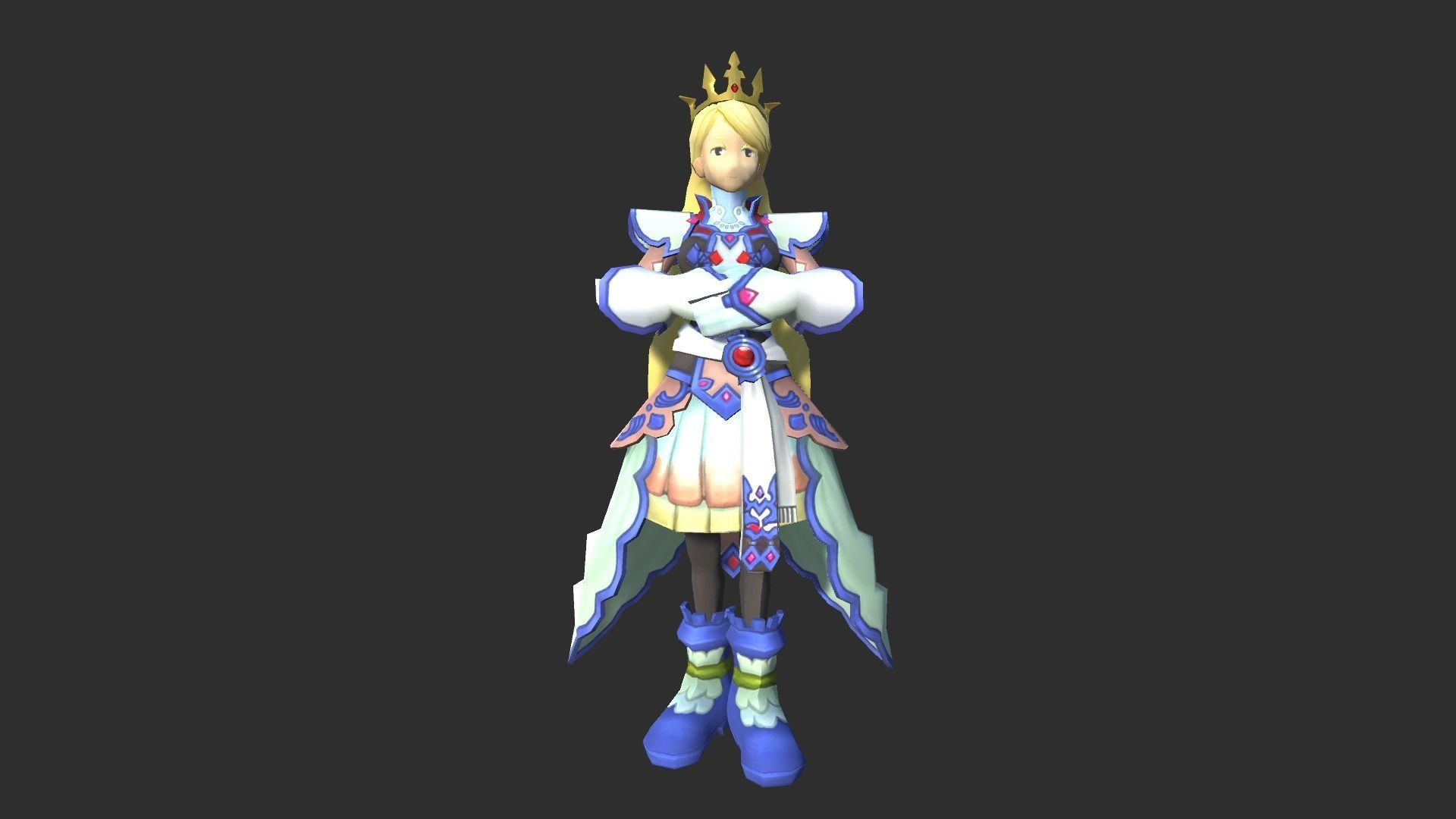 3D model Anime Princess VR / AR / low-poly | CGTrader