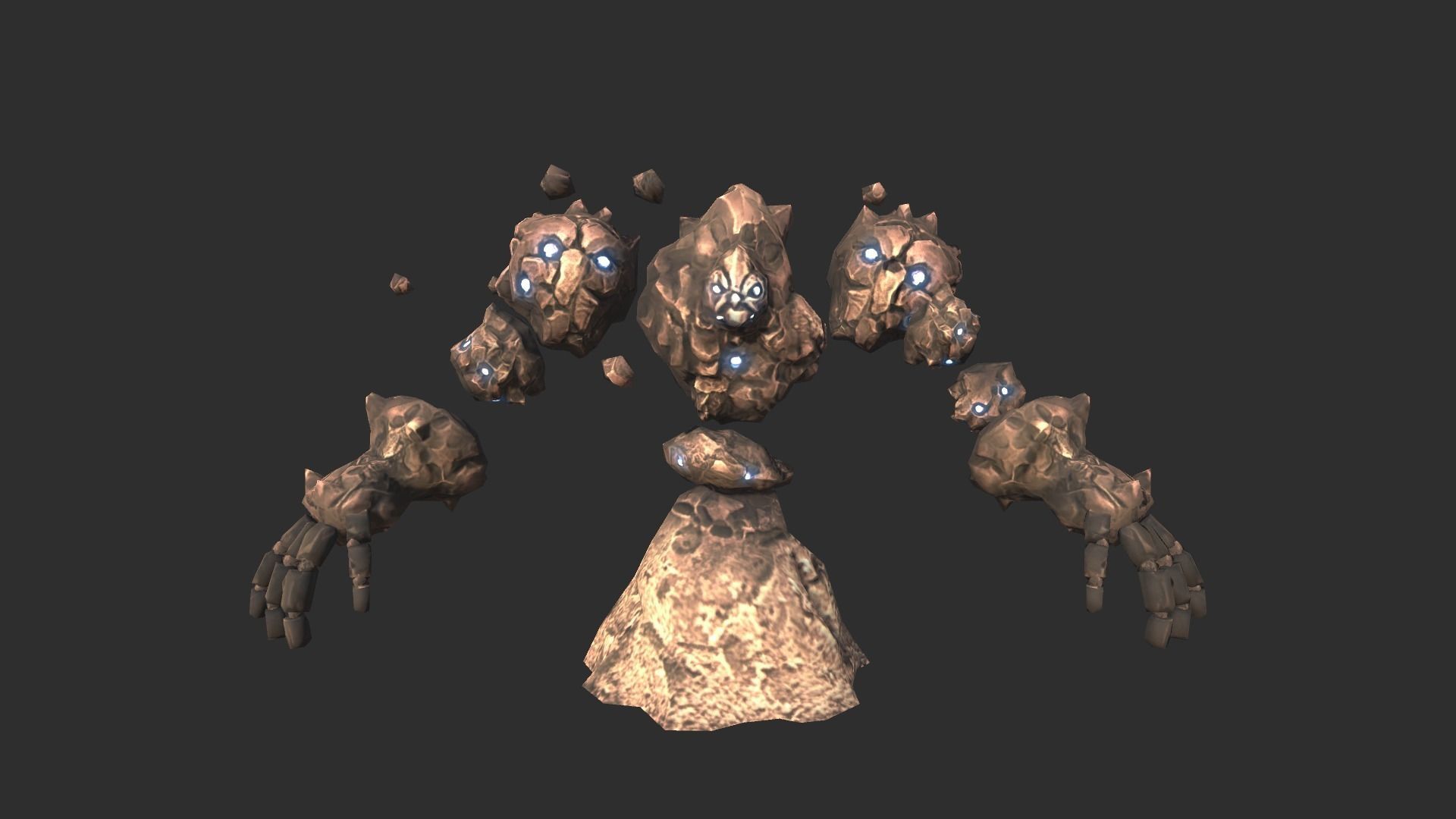 3D model Anime Golem VR / AR / low-poly | CGTrader