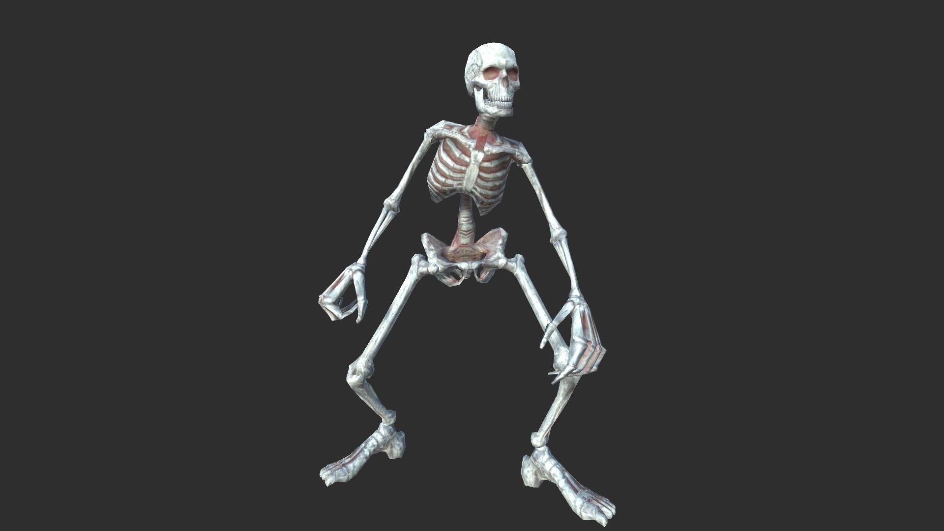 3d Model Anime Skeletons Vr Ar Low Poly Cgtrader