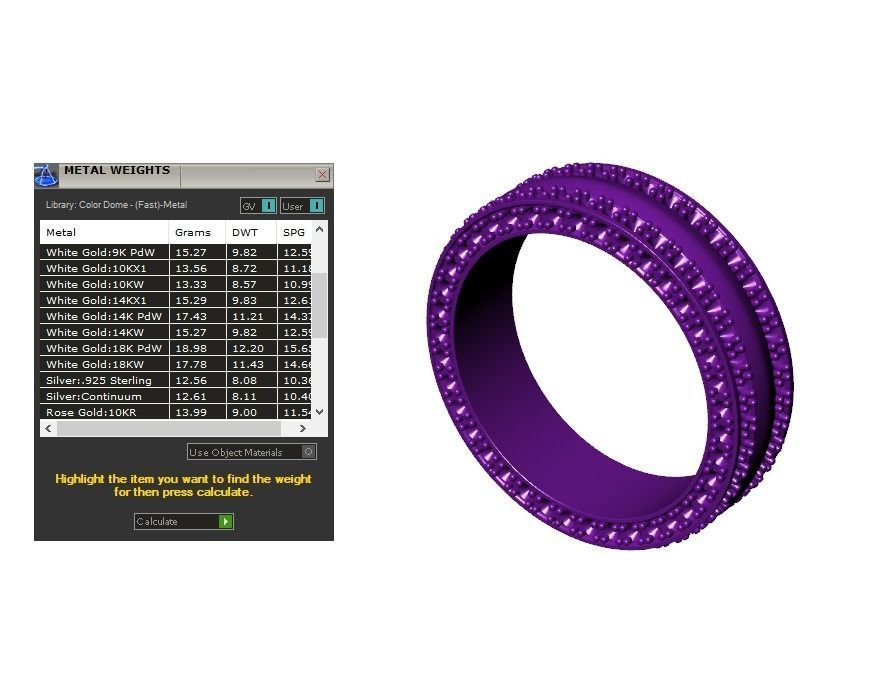 Wedding Ring Set Band Ring Men Ring CAD Design-PSJM001V4-12 3D model 3D ...