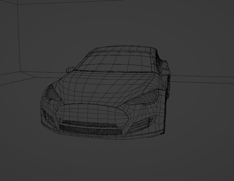 tesla with red lights free 3D model | CGTrader