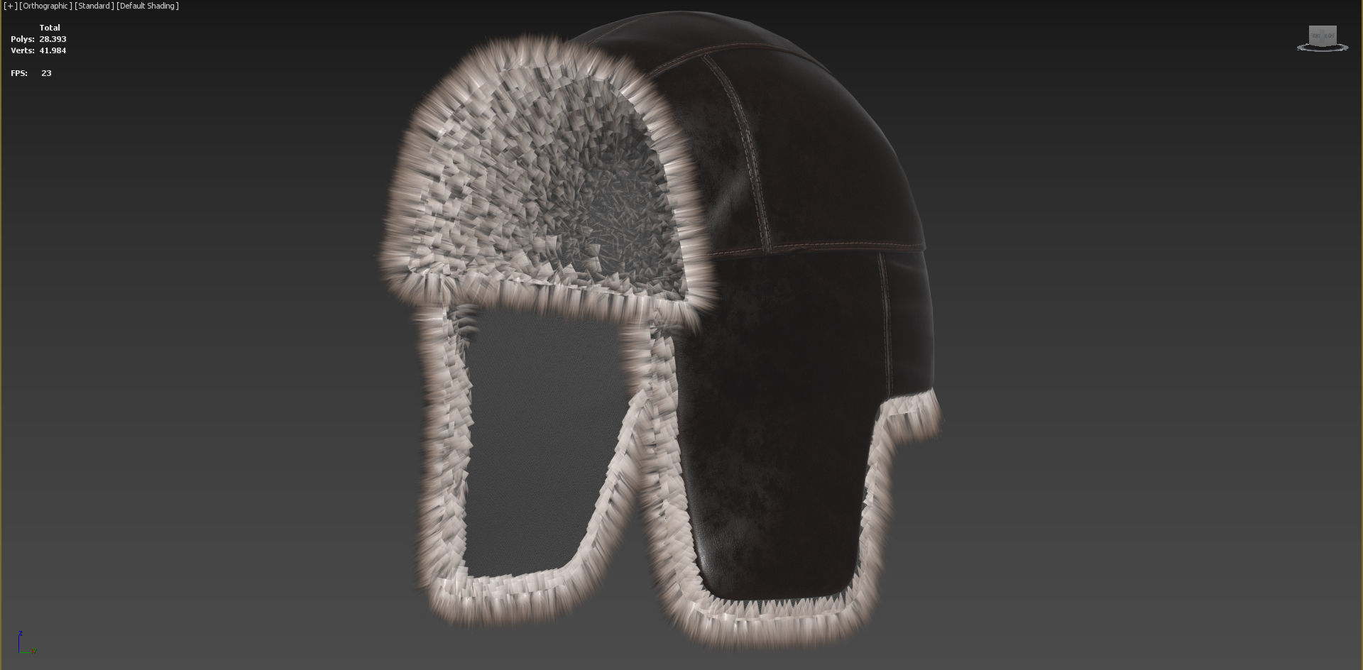 3D model Trapper Hat Winter Fur Lowpoly VR / AR / low-poly | CGTrader