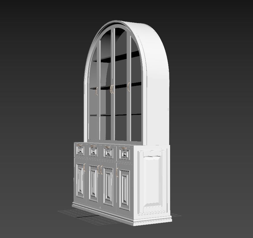 3D model Buffet Hatch Cabinet VR / AR / low-poly | CGTrader