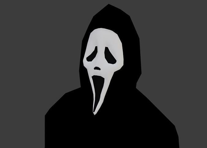 3D model Scream Ghostface VR / AR / low-poly | CGTrader