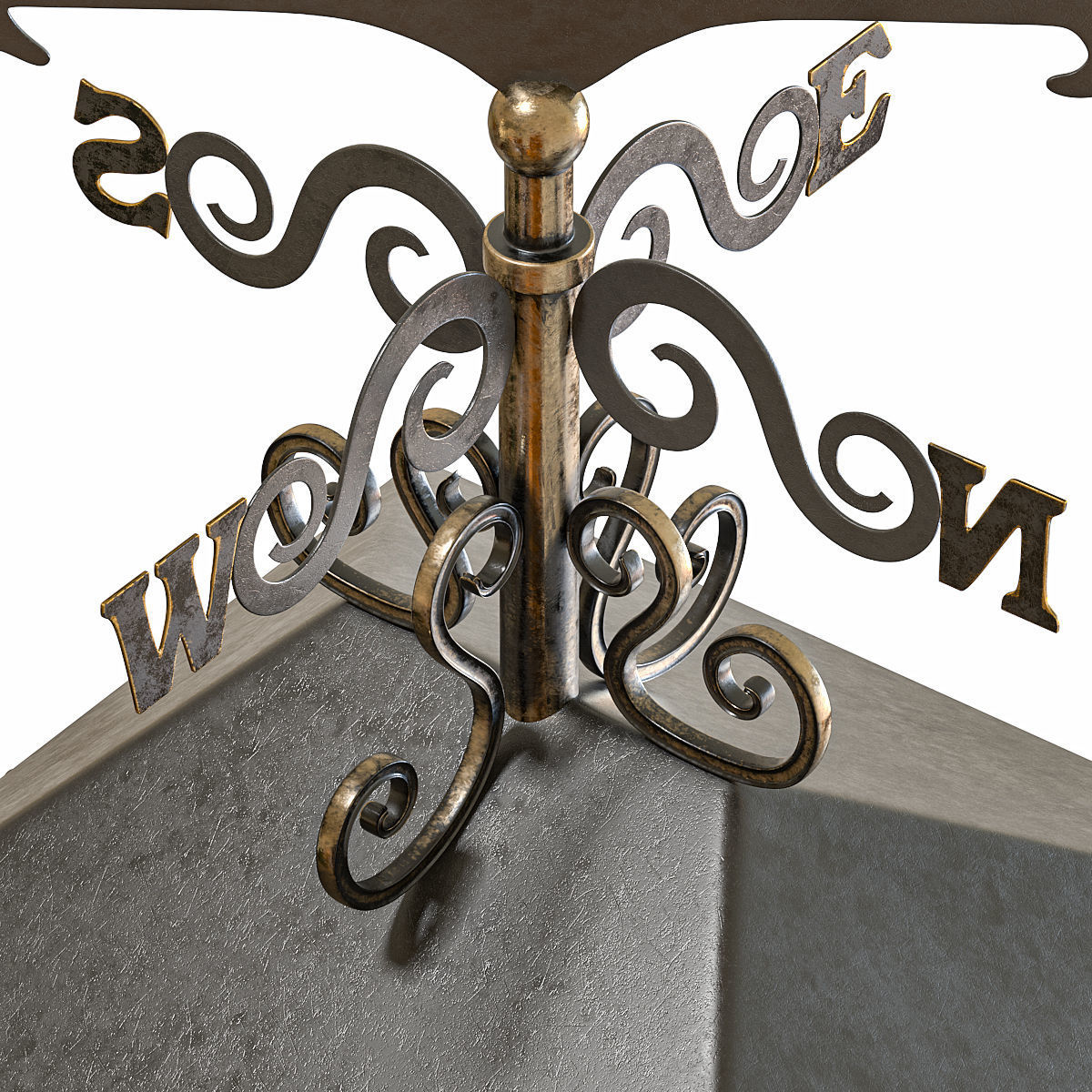 Weather vane dragon 3D model | CGTrader