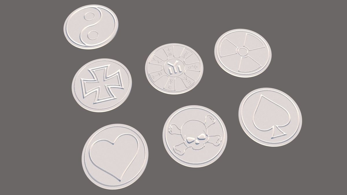 Cup coasters free 3D model | CGTrader