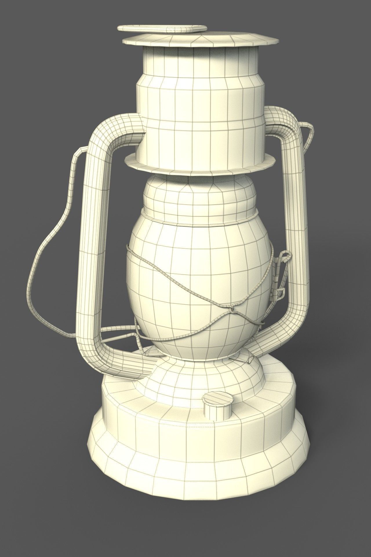 3D model Old Oil Lantern Low Poly 3d Model VR / AR / low-poly | CGTrader