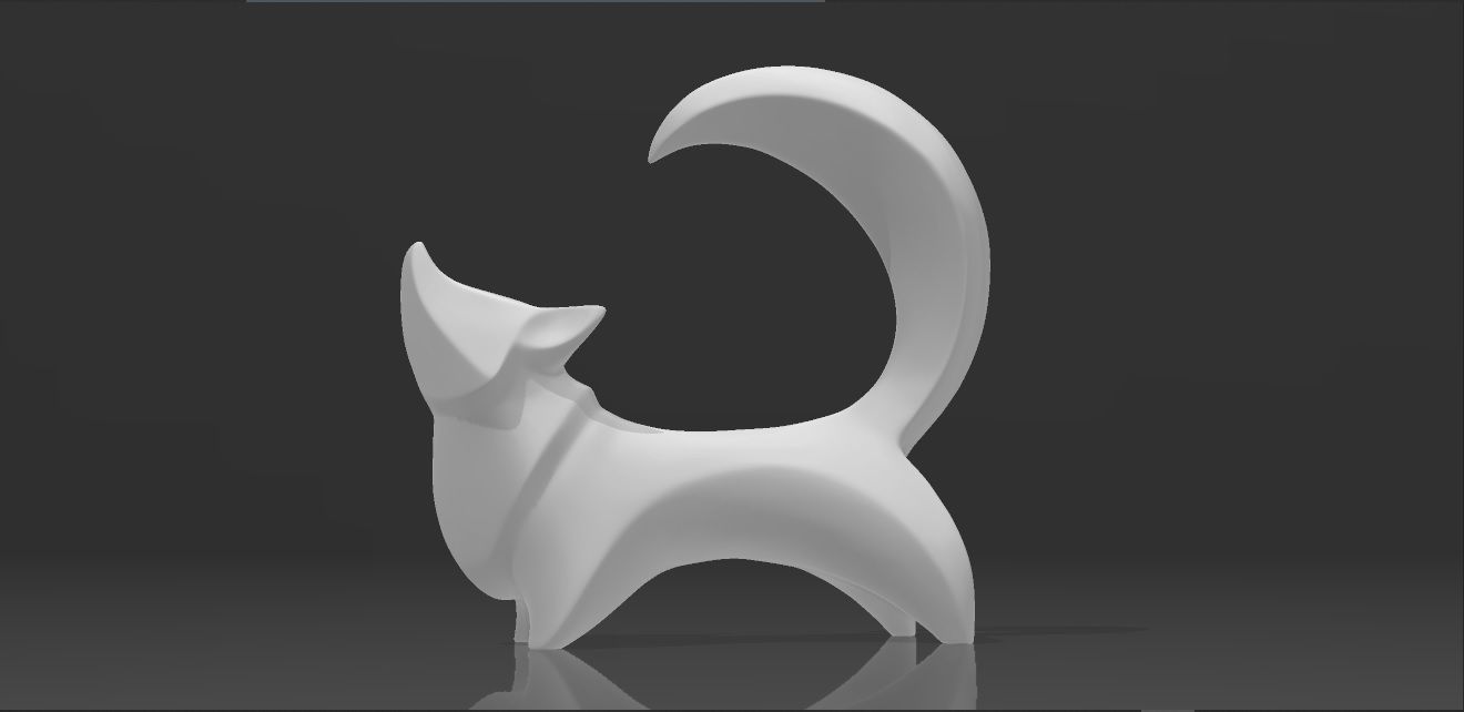 The Stylized Fox 3D print model 3D model 3D printable | CGTrader