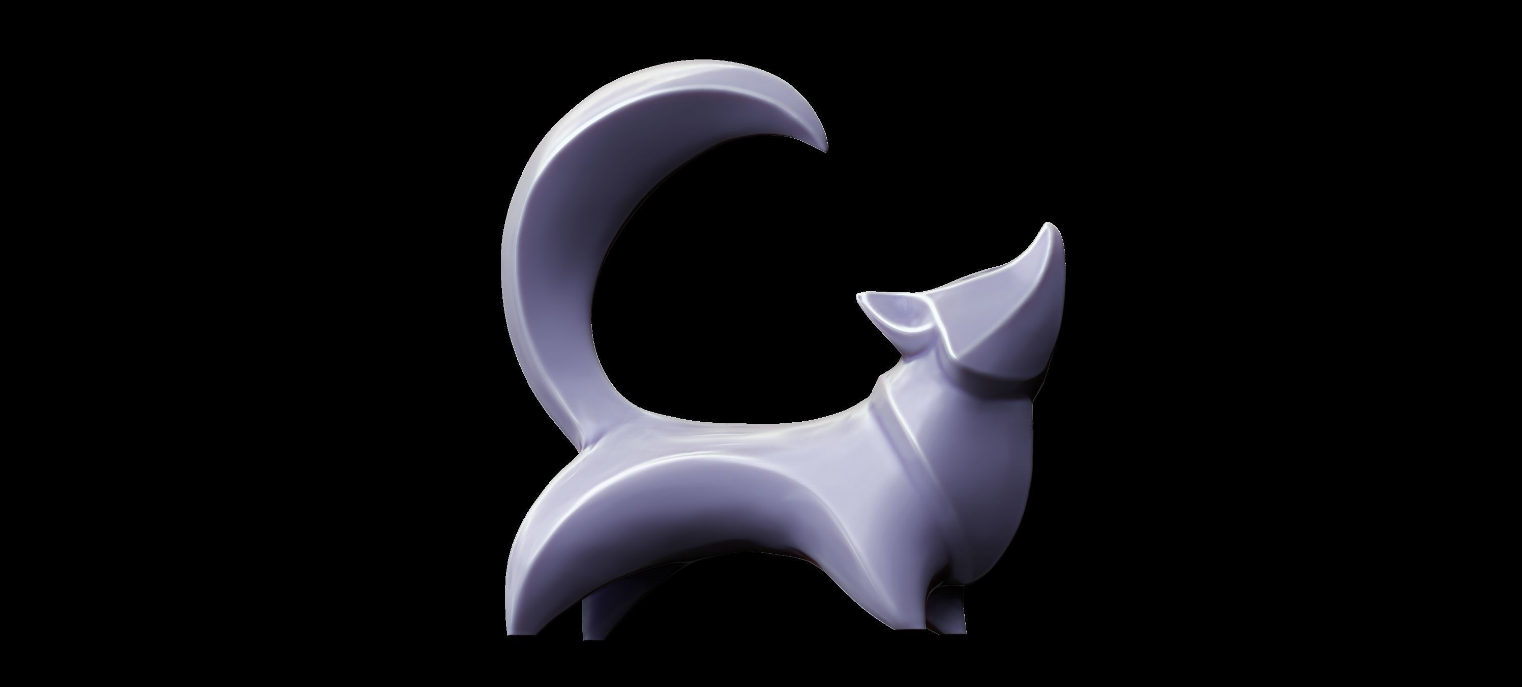 The Stylized Fox 3D print model 3D model 3D printable | CGTrader