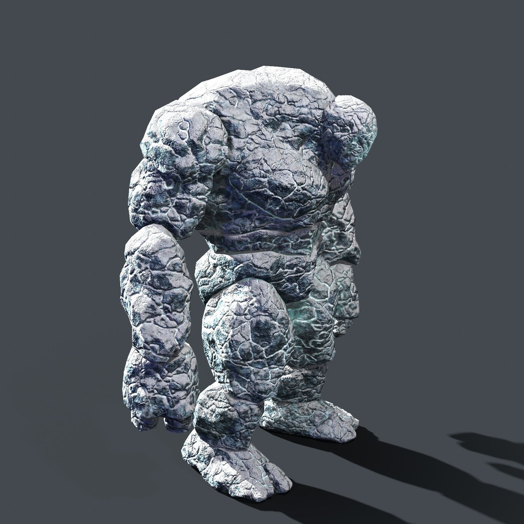 3D model Elemental Golem - Ice Snowy - VR / AR / low-poly | CGTrader
