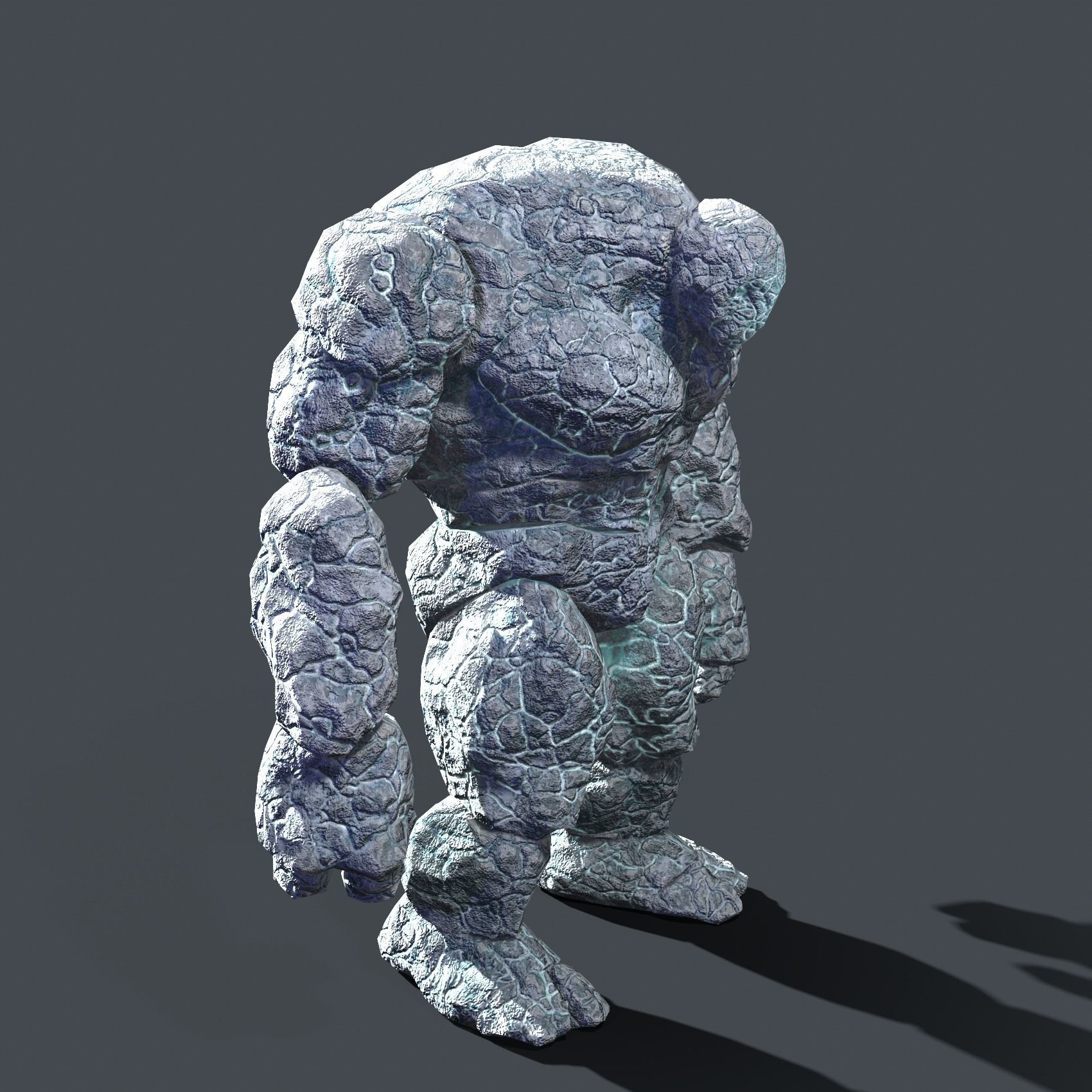 3D model Elemental Golem - Ice - VR / AR / low-poly | CGTrader