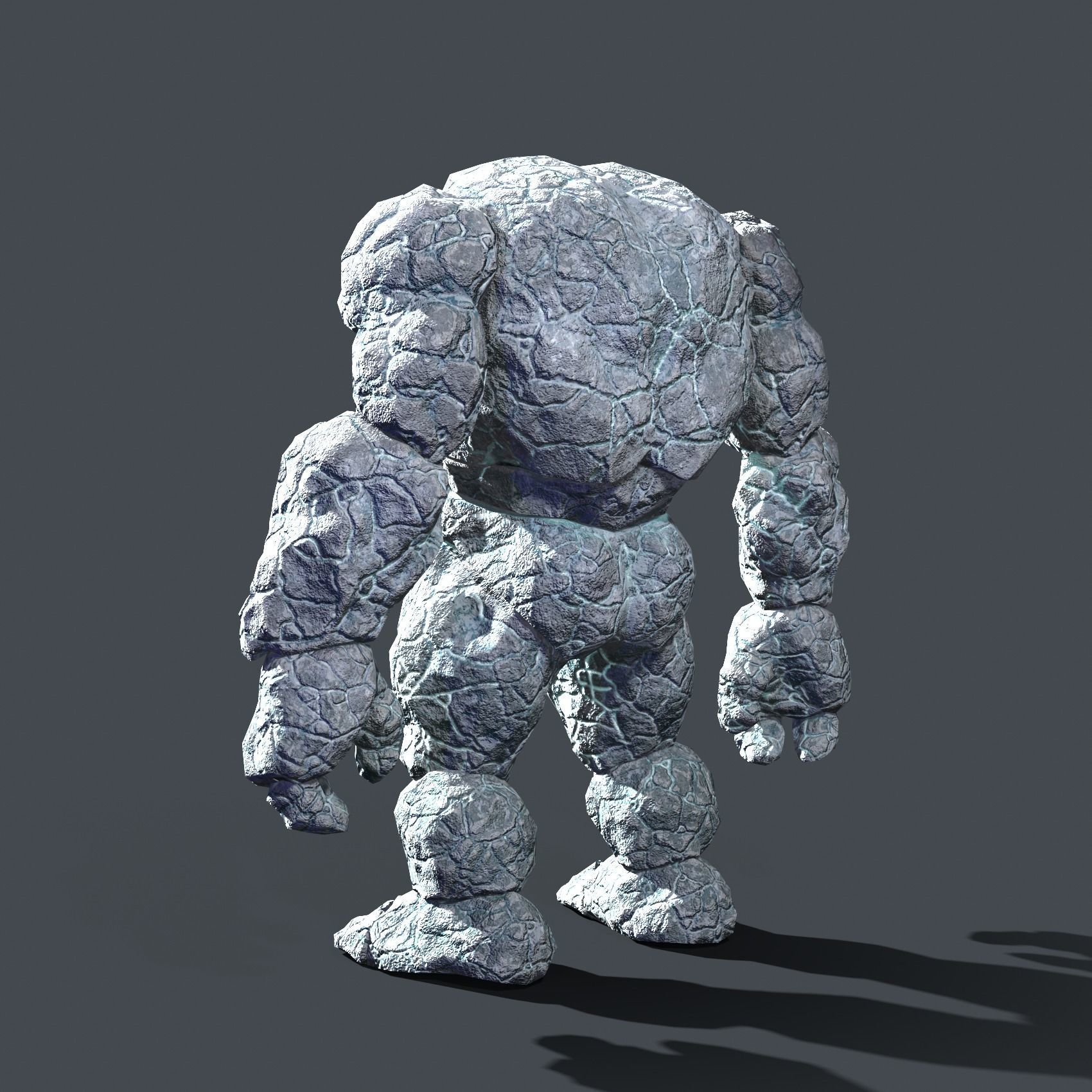 3D model Elemental Golem - Ice - VR / AR / low-poly | CGTrader